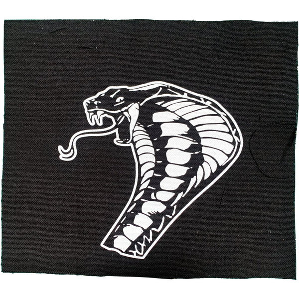 Plizzken - Snake Head - Black - Patch - Cloth - Screenprinted - 6" x 6 ...