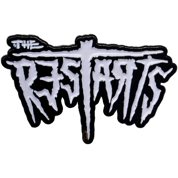 The Restarts - Logo - White on Black - 1.5” Enamel Pin - Pirates Press ...