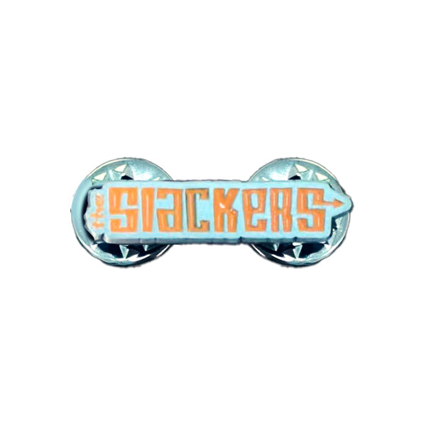 The Slackers - Text - 1” Enamel Pin - Orange - Pirates Press Records