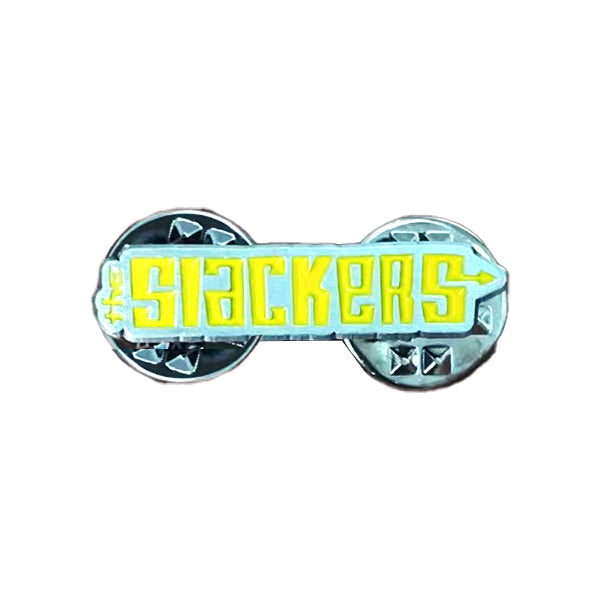 The Slackers - Text - 1” Enamel Pin - Yellow - Pirates Press Records